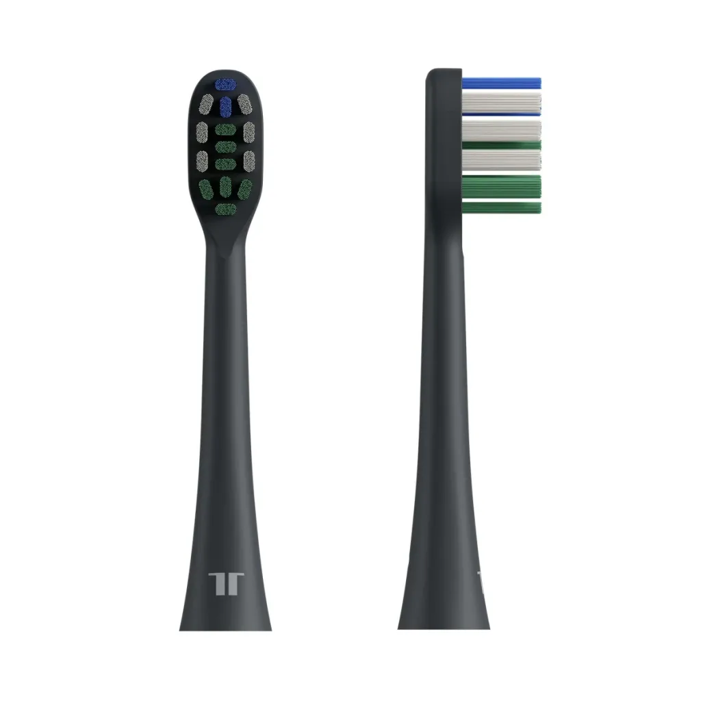 TESLA Toothbrush TS400 Brush Heads Black - 4x náhradní hlavice pro ...