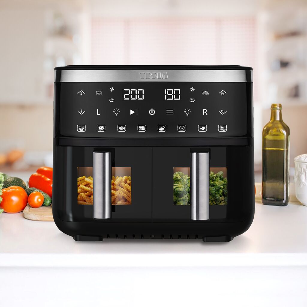 TESLA AirCook DualZone Q450 XXL - duální horkovzdušná fritéza ...